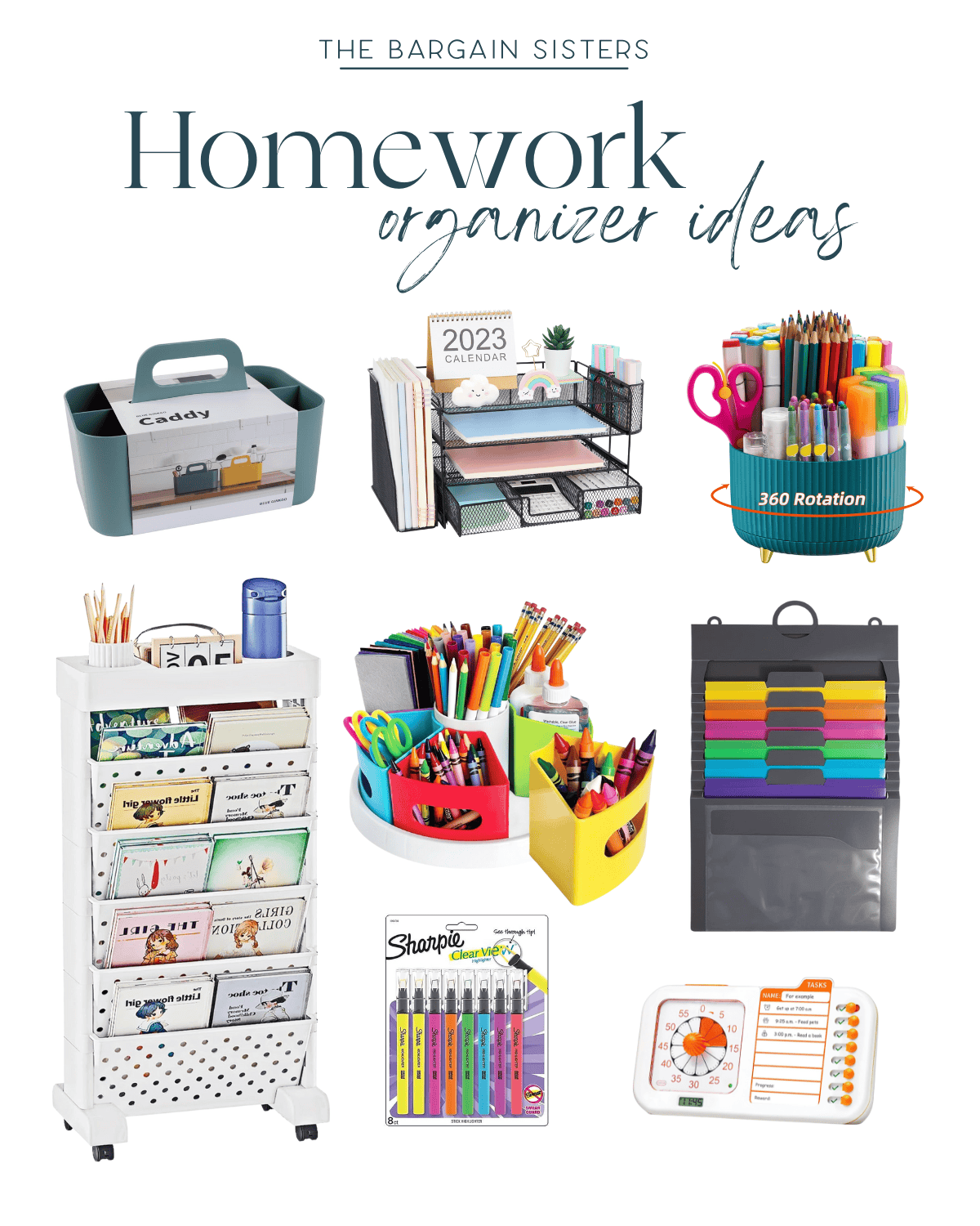 Amazon Homework Organizer Ideas Kids Love - The Bargain Sisters®