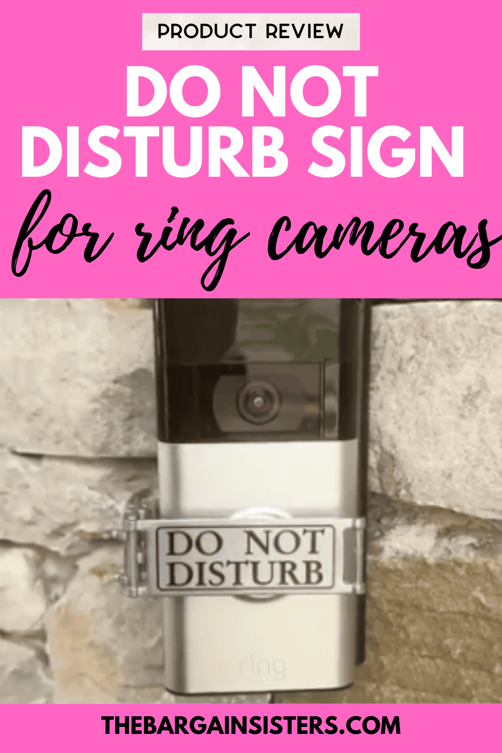 The Cutest Do Not Disturb Sign for Your Ring Doorbell - The Bargain ...