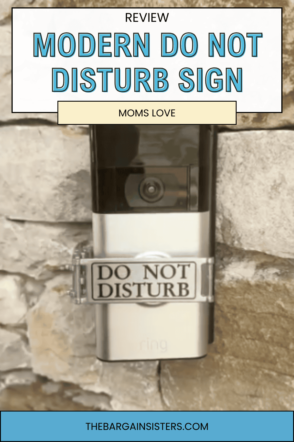 The Cutest Do Not Disturb Sign for Your Ring Doorbell - The Bargain ...
