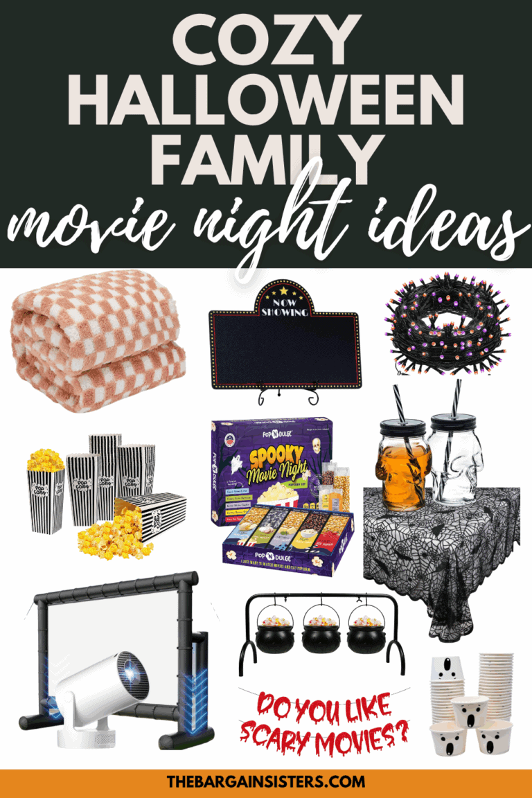 Cozy Halloween Family Movies Setup for a Fun Night - The Bargain Sisters®