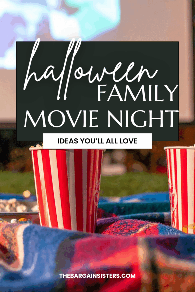Cozy Halloween Family Movies Setup for a Fun Night - The Bargain Sisters®
