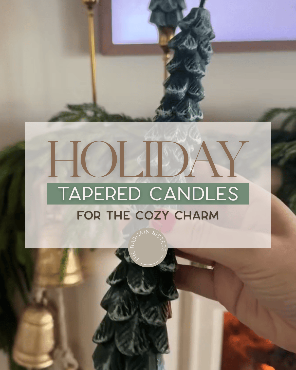 Cozy Tapered Christmas Candles for Holiday Charm - The Bargain Sisters®