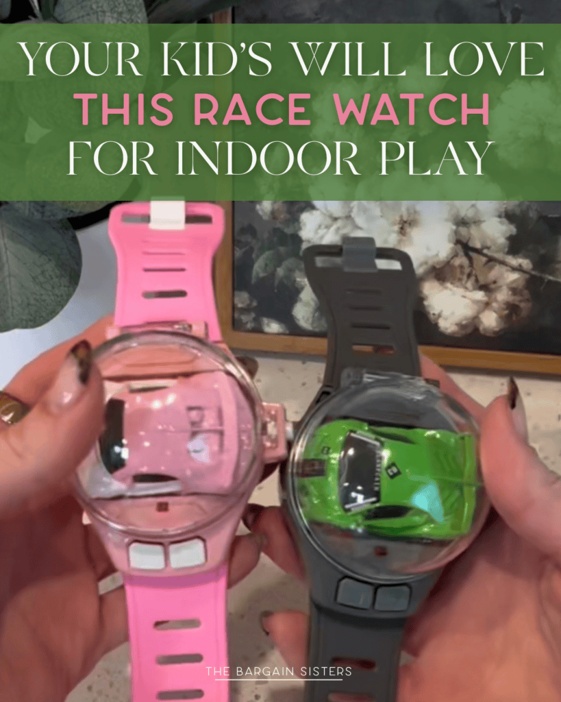A Fun Race Watch for Indoor Play - The Bargain Sisters®