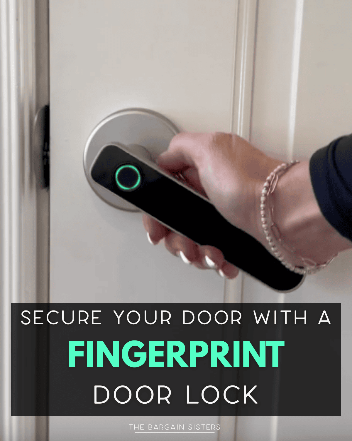 Secure Your Door With a Fingerprint Print Door Lock - The Bargain Sisters®