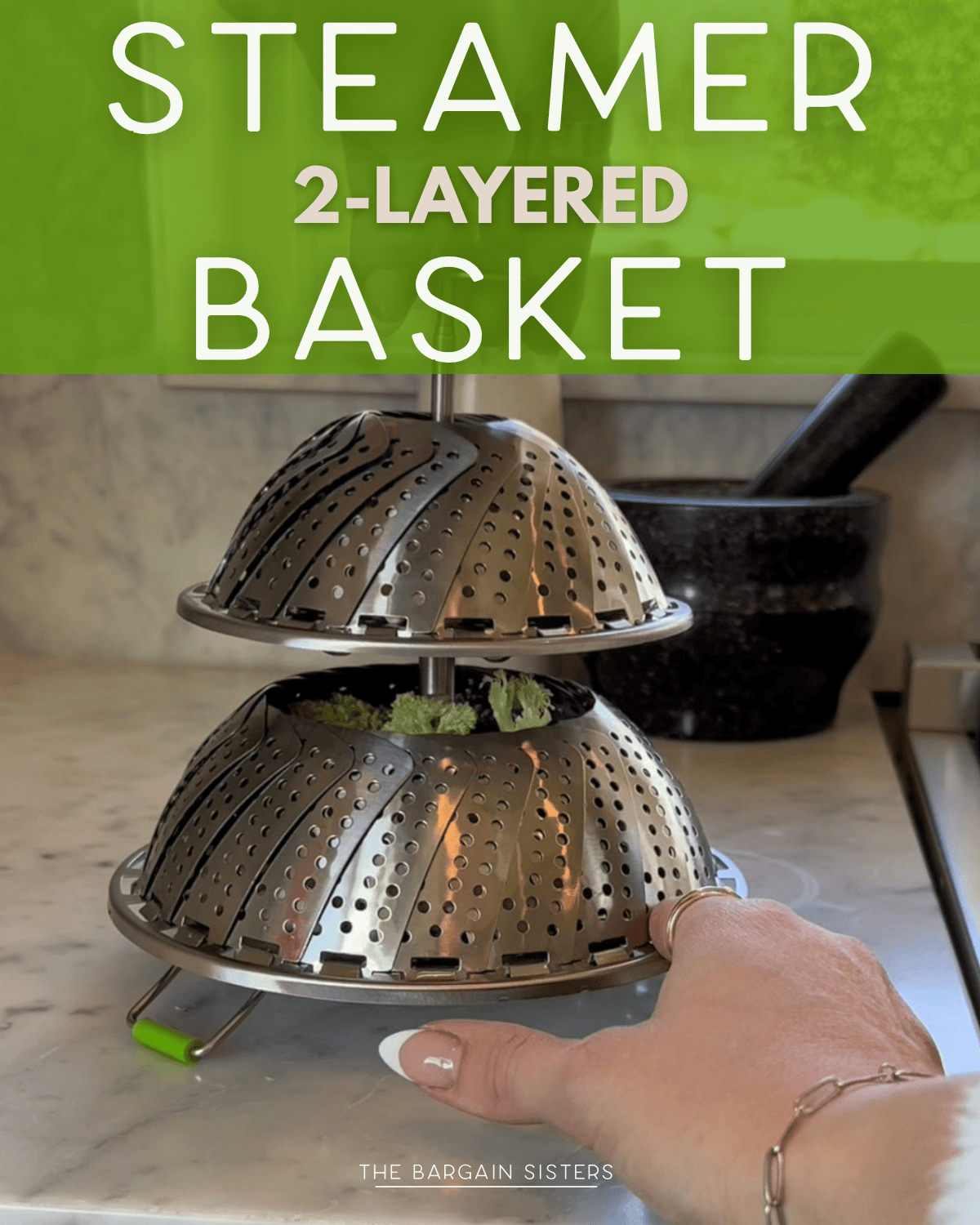 Steam Multiple Foods at Once With This 2 Layer Steamer Basket - The ...
